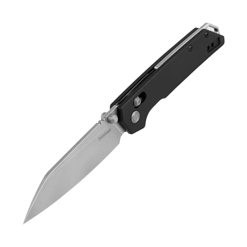 Kershaw Iridium Reverse Tanto Folding Pocket Knife, Sleek 3.4 inch D2 Steel Blade, DuraLock Locking Mechanism, Aluminum Handle, Designed in the USA