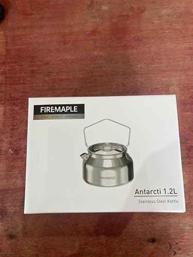 Fire-Maple Antarcti Portable 1.2 Liter Lightweight Stainless Steel Camping Kettle | Durable and Portable Camp Tea Pot | Ideal for Bushcraft and Outdoor Campfire Use