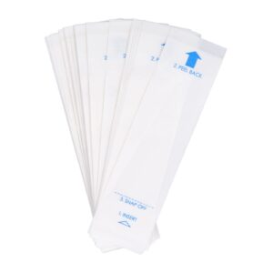 50pcs disposable thermometer probe cover set, pe film paper 9.5x2.5cm, accurate for digital thermometer