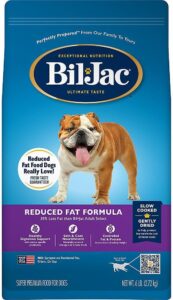 bil-jac dry dog food diet adult select reduced fat formula 6 lb bag (2-pack) - small or large breed - super premium since 1947