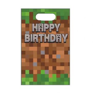 30 pcs pixel game party bag packs birthday party supplies for girls game theme candy bag treat bags cookie bags