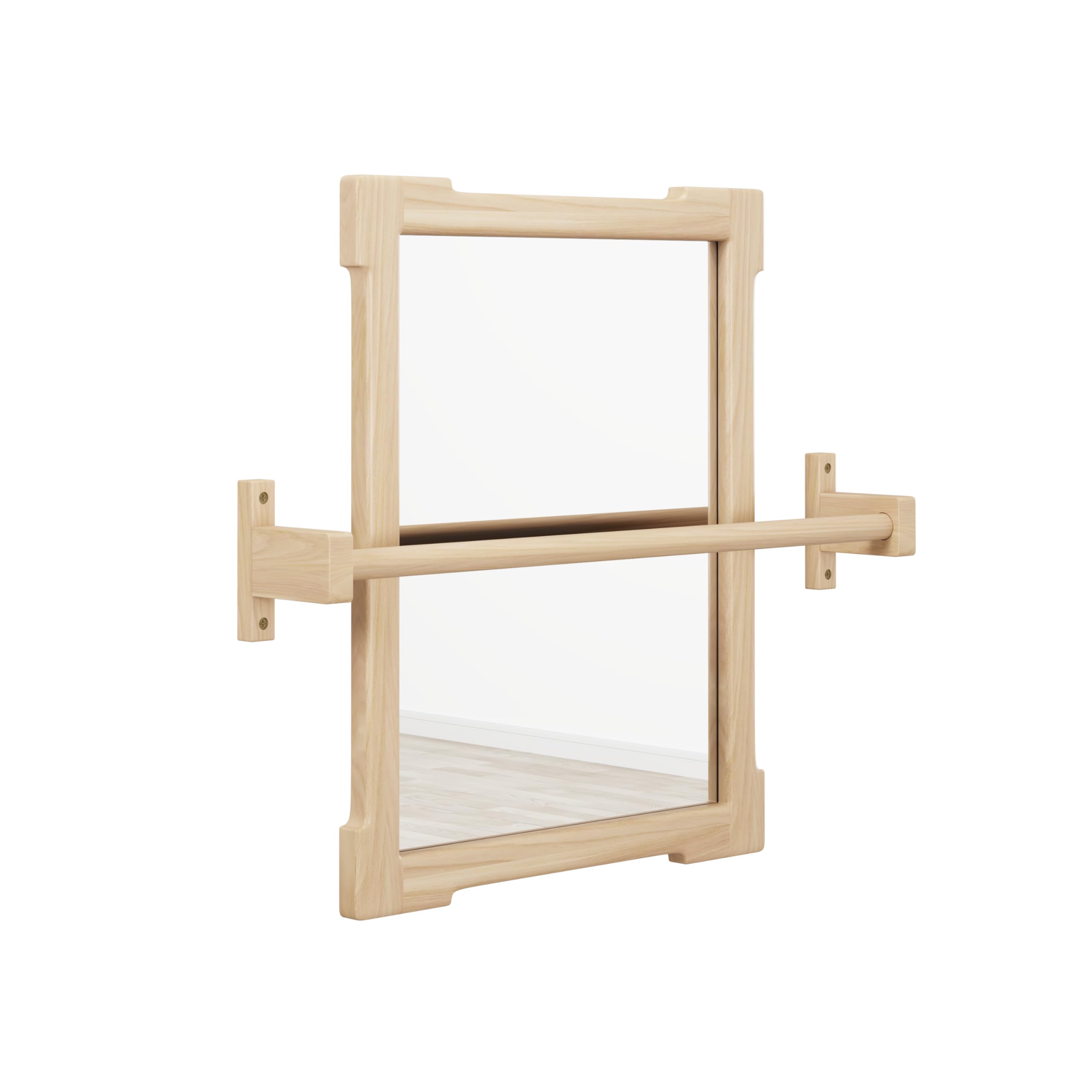 Ogears Montessori Pull Up Bar for Infants, Montessori Small Mirror is Suitable for Babies 6-18 Months, Kids Baby Registry Item