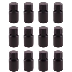 jcbiz 12pcs 15ml reagent bottle liquid storage container plastic lab bottles sample bottles