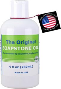 the original soapstone oil ™ - food safe blend of natural oils soapstone - kitchen countertop cutting board finish wax - organic safe less frequent oiling (4 oz)