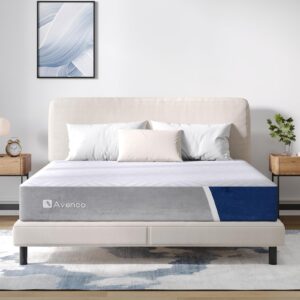 avenco twin size mattress, 10 inch twin mattress with gel memory foam, medium firm, mattress in a box, pressure relief & motion isolation, certipur-us certified