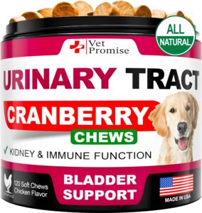 dog uti treatment - cranberry supplement for dogs uti - bladder control for dogs - dog urinary tract infection treatment - uti medicine for dogs - dog cranberry supplement vitamins multivitamin chews