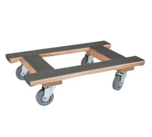 mytee products 18"x30" h frame movers dolly w/rubber tread & 4" non marking wheels - 1000 lbs wll h shape heavy duty 4 wheel moving dolly cart for packing & moving supplies - furniture piano dolly