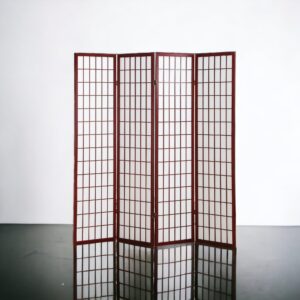 liveasy furniture 4 panels room divider privacy screen shoji divider 6ft high japanese style privacy room divider (cherry, 4 panels)