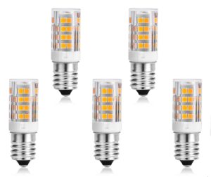 e14 led bulb e14 european base bulb e14 cooker hood bulb e14 chandelier light bulb 120v replace salt lamp,home lighting, kitchens lighting 4w(40w halogen equivalent)warm white 3000k dimmable (5-pack)