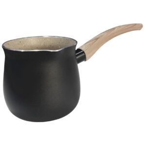 butter warmers,milk pot for stove butter melter 680ml non stick milk pot for stove, mini saucepan with anti-scalding handle, mini milk pan for coffee nuddles