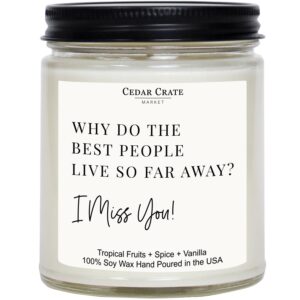 i miss you gifts for her women - best friend candle - i wish you lived next door | long distance friendship | thinking of you gifts | birthday gifts | you should have moved closer to me candle