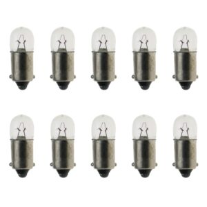 meetoot 10pcs bayonet mount bulb p13.5s bayonet small bulb 12v 0.25a 3w suitable for flashlight and emergency light