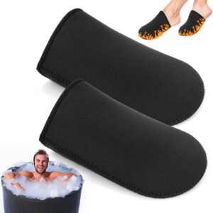 palksky 1 pairs ice bath toe covers, neoprene toe socks, cold plunge tub accessories, reusable toe warmers for cold coolers, ice baths at home(l)