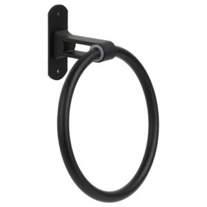 treasures towel holder,black space aluminum wall mounted round towel ring kitchen and bathroom hardware pendant,towel hanger for bathroom organizer, kitchen storage