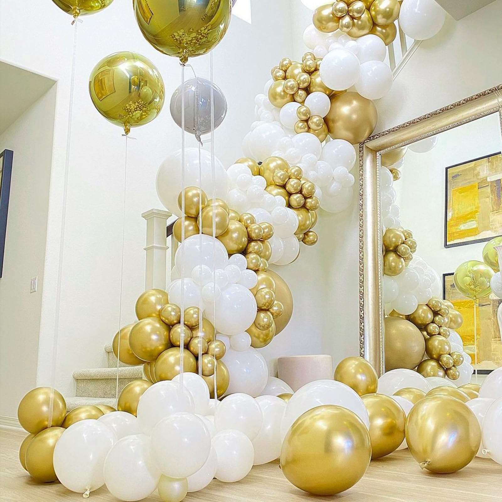 PartyWoo Metallic Gold Balloons, 20 pcs 18 Inch Gold Metallic Balloons, Chrome Gold Balloons for Balloon Garland or Arch as Party Decorations, Birthday Decorations, Baby Shower Decorations, Gold-G101