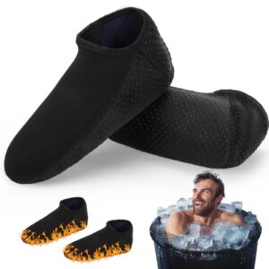 palksky 1 pairs neoprene cold plunge socks, ice bath socks, neoprene booties cold water, cold plunge tub accessories, reusable toe warmers for cold coolers, ice baths at home(l)