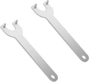 tuckaner ag452k wrench fits ryobi angle grinder replacement tool part 039028001052 039028007053 (2pcs), silver