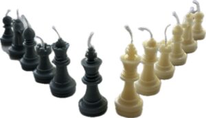 12 pcs chess candles, natural soy wax/beeswax, decorative candle, can be used as birthday candle, perfect gift for various occasions