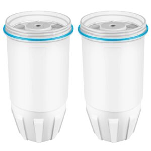 water filter replacement for zero pitchers and dispensers zr-001 zr-017 zr-004 zp010, 5-multi-stage filter system reduce lead, chromium, pfoa/pfos and tds, 2 pack by appliancements