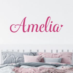 name wall decal sticker - multiple font custom baby name - nursery wall sticker - baby girl baby boy room wall decor - 130522pre