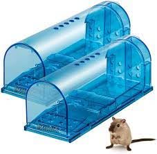 generic pestsimple humane mouse trap. catch and release. no kill. 2 pack, blue/brown