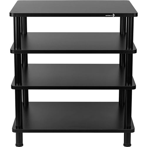 Dayton Audio 4-Tier Media Stand Audio/Video Component Shelf