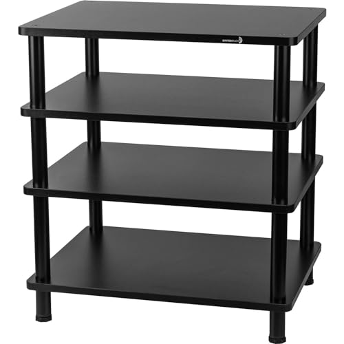 Dayton Audio 4-Tier Media Stand Audio/Video Component Shelf