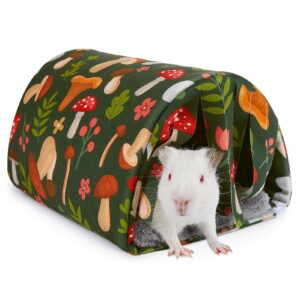 guinea pig hideout washable guinea pig tunnel with curtains hamster hideout cozy guinea pig house fit for guinea pig cages soft guinea pig accessories for small animals hamster/chinchilla/bunny