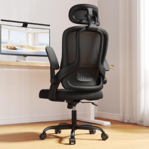 kensaker home office chair, high back ergonomic desk chair with 3d armrests, lumbar support, mesh computer chair with adjustable headrest, for home, office, work, student