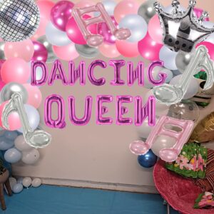 Dancing Queen Party Decorations, You are the Dancing Queen Decoration with Dancing Queen Banner, Disco Crown Balloons for Mamma Mia Party Decorations Birthday Bridal Shower Wedding Party