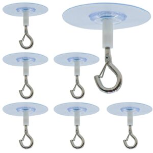 xjkj sticky eye hooks for hanging boby mobile curtain 6 pcs adhesive ceiling hooks for hanging light plants