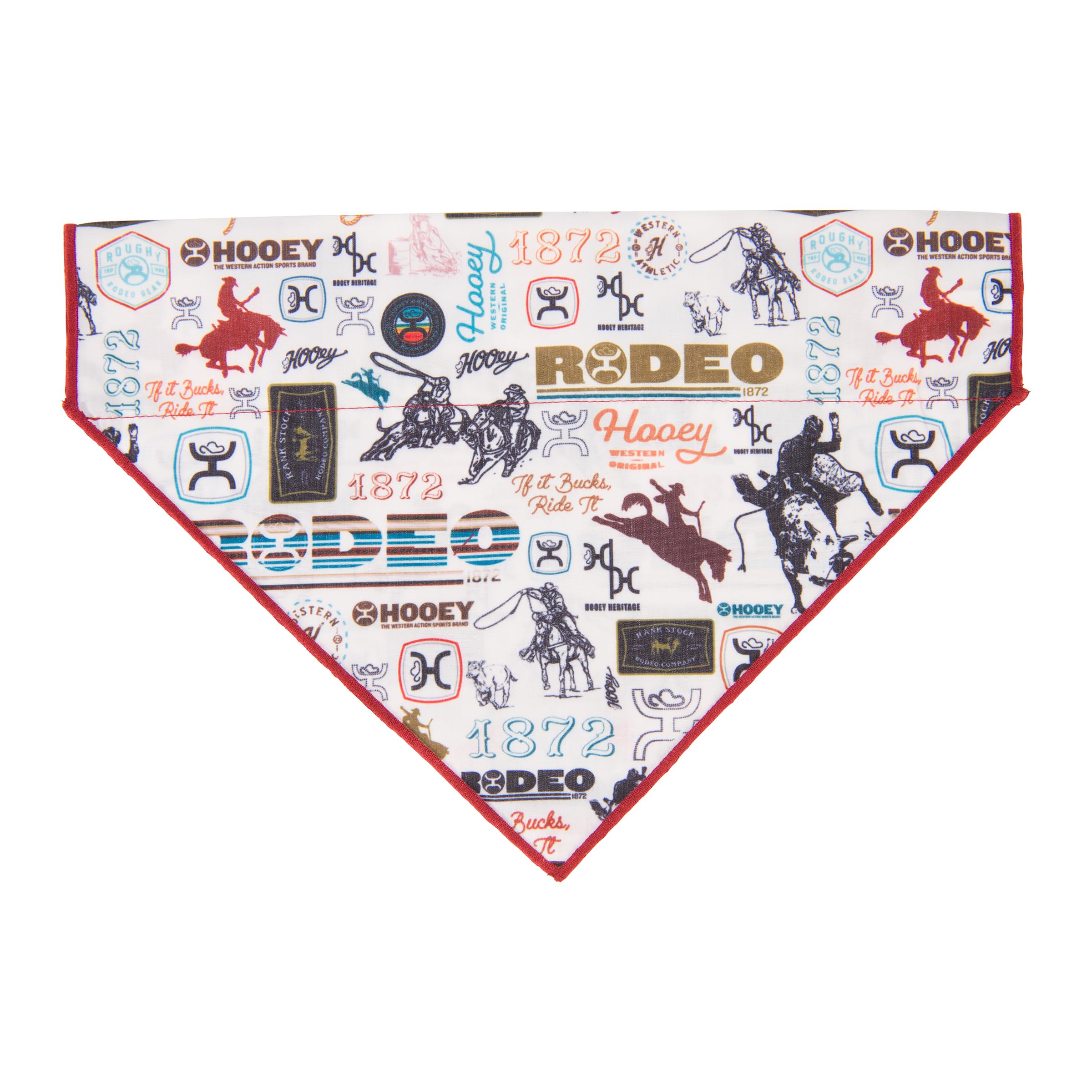 Hooey Nomad Dog Bandana, Polyester Dog Bandana with Graphic-Inspired Prints, Hooey Rodeo