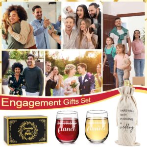 Engagement Gifts for Newly Engaged Couples - Engagement Gift Fiance Fiancee Gifts for Him and Her, Bride to Be Bride and Groom Wedding Gifts Engagement Party Decorations, Engaged Gifts for Newlyed