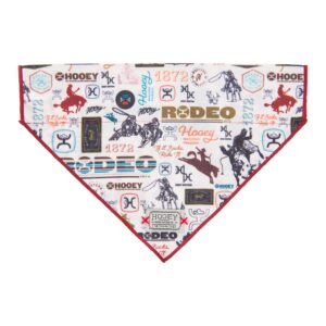 hooey nomad dog bandana, polyester dog bandana with graphic-inspired prints, hooey rodeo