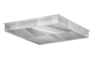 fp fluoroliteplastics we've got you covered lexalite outdoor light cover | gas station light lens | drop lens for canopy | vandal resistant | 20" x 20" x 2.51" deep | acrylic | 3 pack