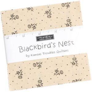 blackbird's nest charm pack by kansas troubles quilters; 42-5" precut fabric quilt squares