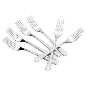 xeabia 12 pieces stainless steel dinner forks, stainless steel table forks