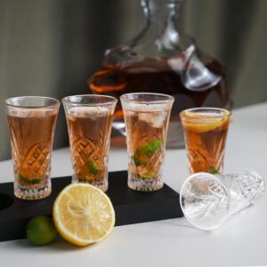 BCnmviku 4Pack Shot Glasses 65ML/2.2OZ Tequila Glasses Heavy Base Cordial Glasses