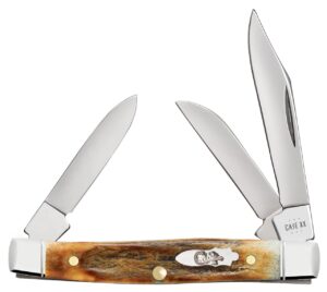 case xx knives shot show small stockman 10759 burnt stag stainless pocket knife