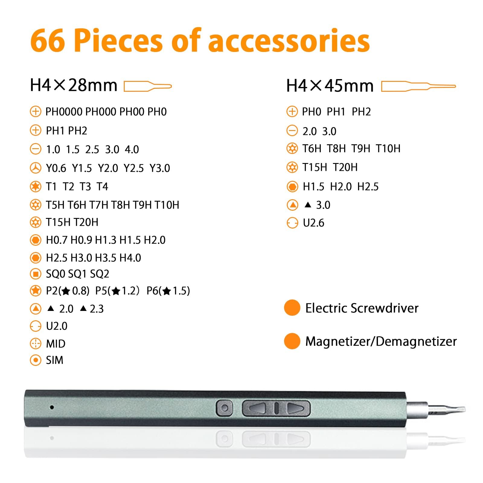 Ultimate 66-in-1 DIY Repair Kit for iPhone & PSP | Electric Cordless Screwdriver Set with Torque Control & Mini Screwdrivers