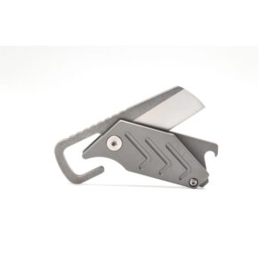 geeber outdoor survival edc keychain minimalist titanium folding mini size utility pocket knife