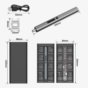 Ultimate 66-in-1 DIY Repair Kit for iPhone & PSP | Electric Cordless Screwdriver Set with Torque Control & Mini Screwdrivers