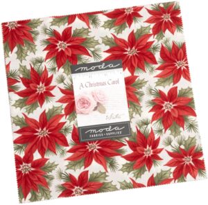 a christmas carol layer cake®, 42-10" precut fabric quilt squares by 3 sisters