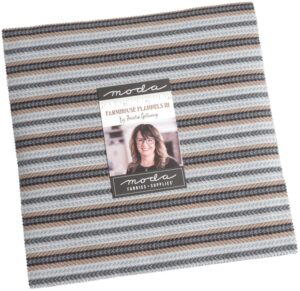 moda fabrics farmhouse flannels iii layer cake®, 42-10"" precut fabric quilt squares by primitive gatherings