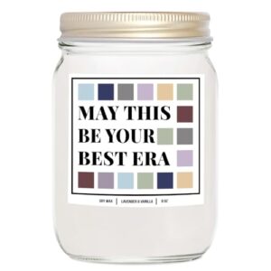 younique designs birthday candle 8oz - womens birthday gifts unique, best friend birthday gifts for women friendship, sister birthday gifts, birthday gifts for teen girls (lavender & vanilla)