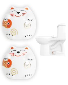 toilet base bolt caps decorative ornaments ceramic toilet bolt covers bathroom decoration cat toilet bolt covers fun cat themed gadgets floor bolt replacement parts