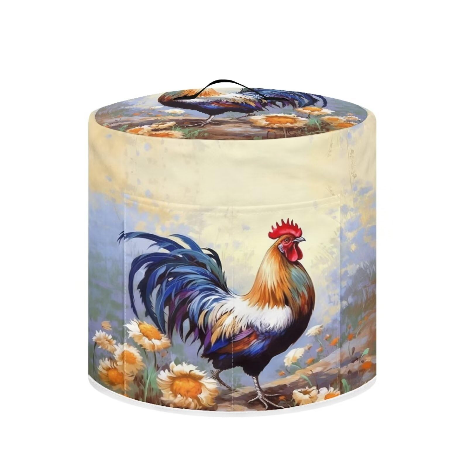 ZUXONGSY Rooster Air Fryer Cover Dust Cover Daisy Air Fryer Cover Red Rice Cooker Storage Bag Dustproof Kitchen Home Decor Rice cooker cover