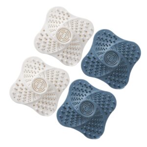 fudgio 4pcs sink filter kitchen sink covers draining meshes bathtub drain strainer bath drain cover silicone drain cover bathtub stickers sink accessory kitchen sink filter floor drain