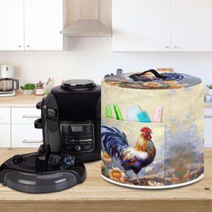 ZUXONGSY Rooster Air Fryer Cover Dust Cover Daisy Air Fryer Cover Red Rice Cooker Storage Bag Dustproof Kitchen Home Decor Rice cooker cover