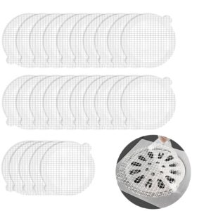 astimesa 25 pack disposable shower drain hair catcher,4.3 inch mesh sticker drain cover, adhesive hair stopper collector trap,floor strainer for bathroom bathtub kitchen sink (25)